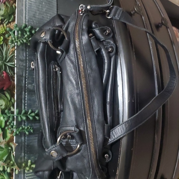 Linea Pelle | Bags | Linea Pelle Black Leather Studded Tote | Poshmark